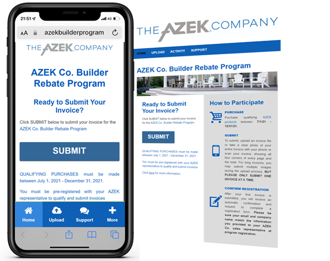 Digital Rebate & Data Acquisition Program for The AZEK Company